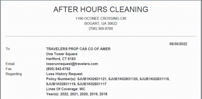 Loss Runs – Insurance Xdate