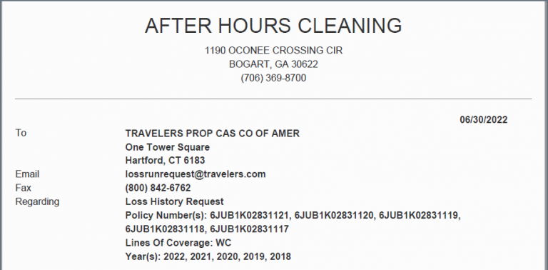 Loss Runs – Insurance Xdate