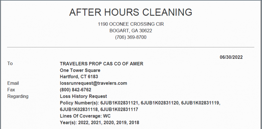 Loss Runs – Insurance Xdate