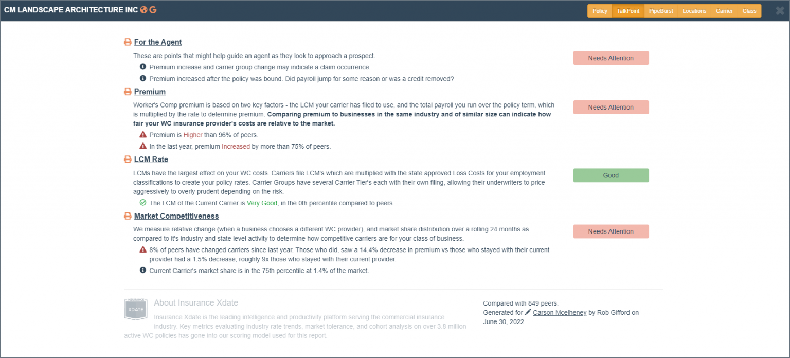 Features – Insurance Xdate